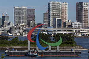 SOPA Images - Gallery - Tokyo Paralympic Rings Installed In Odaiba ...