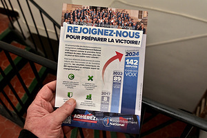SOPA Images - Gallery - Leaflet of the Rassemblement National (RN) in ...