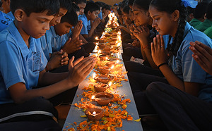 SOPA Images - Gallery - Ashadha Amavasya Deep pooja in Mumbai, India
