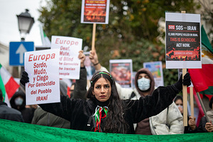 SOPA Images - Gallery - Gathering at the Iranian Embassy