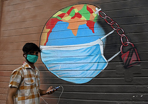 SOPA Images - Gallery - COVID19 awareness graffiti in Mumbai, India -6 ...