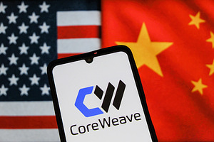 SOPA Images - 图库 - CoreWeave Logo Photo Illustration in Indonesia