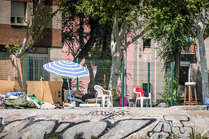 SOPA Images - Gallery - Homeless People in Barcelona, Spain - 11 Jul 2024
