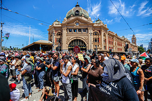 SOPA Images - Gallery - Invasion Day protest rally in Melbourne, Australia