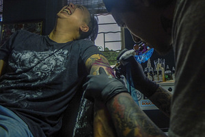 SOPA Images - Gallery - Malaysia: Gary Jones, the talented tattoo artist