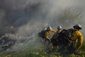 SOPA Images - Gallery - Gilman fire in San Diego, USA
