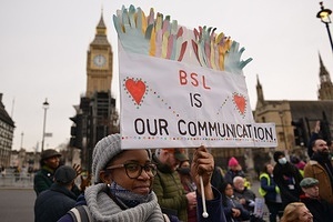SOPA Images - 图库 - British Sign Language rally in London, UK