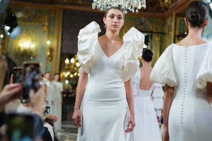 SOPA Images - Gallery - Models showcase creations by AMARCA in Madrid ...