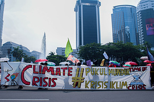 SOPA Images - Gallery - Climate Crisis Action campaigns in Jakarta ...