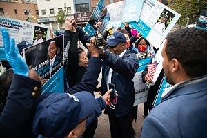SOPA Images - Gallery - Eric Adams campaigning for mayor in New York, US