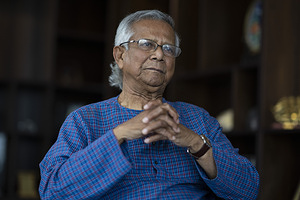 SOPA Images - Galerie - Portrait of Nobel Laureate Dr. Muhammad Yunus ...