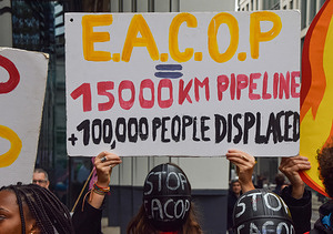 SOPA Images - Gallery - Stop EACOP protest outside Standard Bank in ...