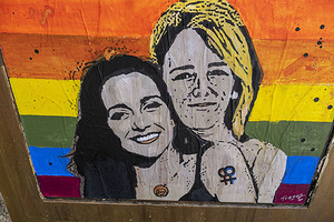 SOPA Images - Gallery - LGBTI graffiti made by urban artist TVBOY in ...