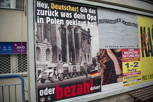 SOPA Images - Gallery - Posters of World War II reparations in Warsaw ...