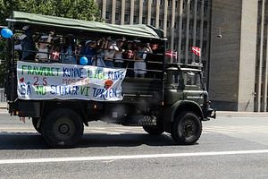 SOPA Images - Gallery - Graduation truck drive party in Denmark