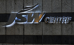 SOPA Images - Gallery - JSW logo in Mumbai, India