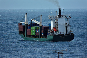 SOPA Images - Gallery - The container ship Contship Fun leaves the ...