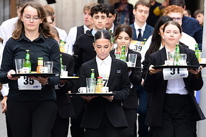 SOPA Images - Gallery - Waiter competition in Vienne, France