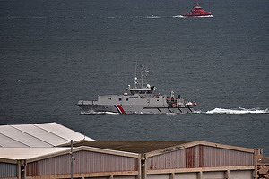 SOPA Images - Gallery - Customs coast guard cruiser Mistral (DF28) in ...